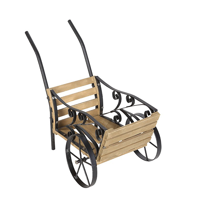 Wooden Flower Cart - Buy Wooden Flower Cart, Wooden Planter, Garden ...